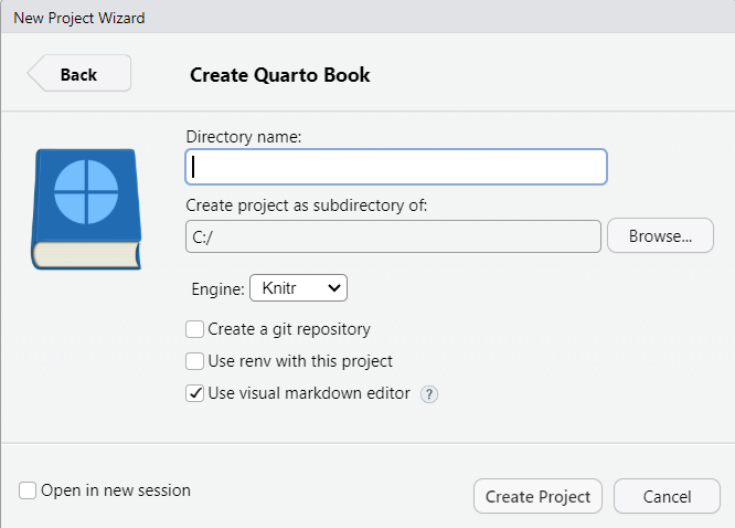 2 Create a Quarto Book – Digital Accessibility for Code Notebooks and LaTeX